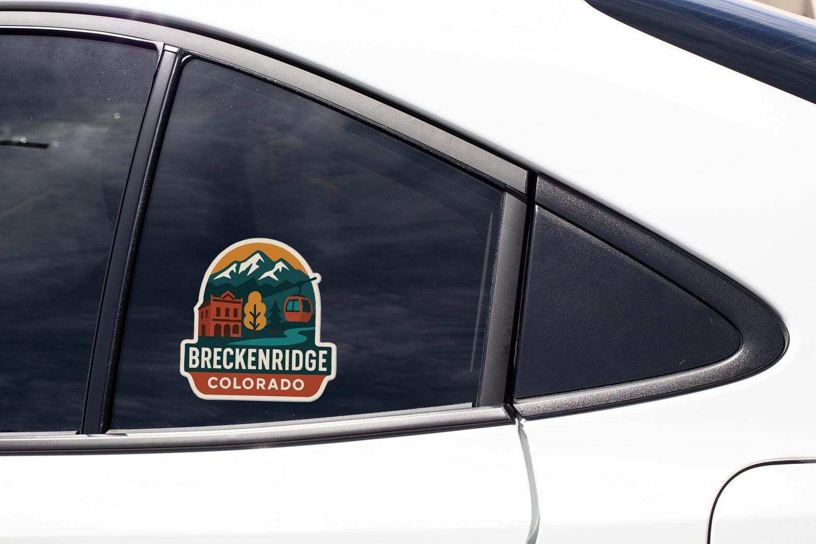 Breckenridge Sticker Decal Vinyl Die-cut City Skyline Landmark Design ...