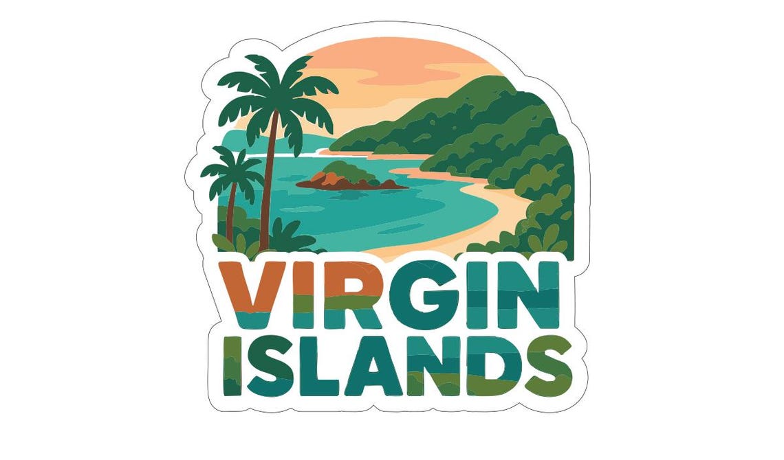Virgin Islands National Park Decal Sticker - US National Parks Series ...