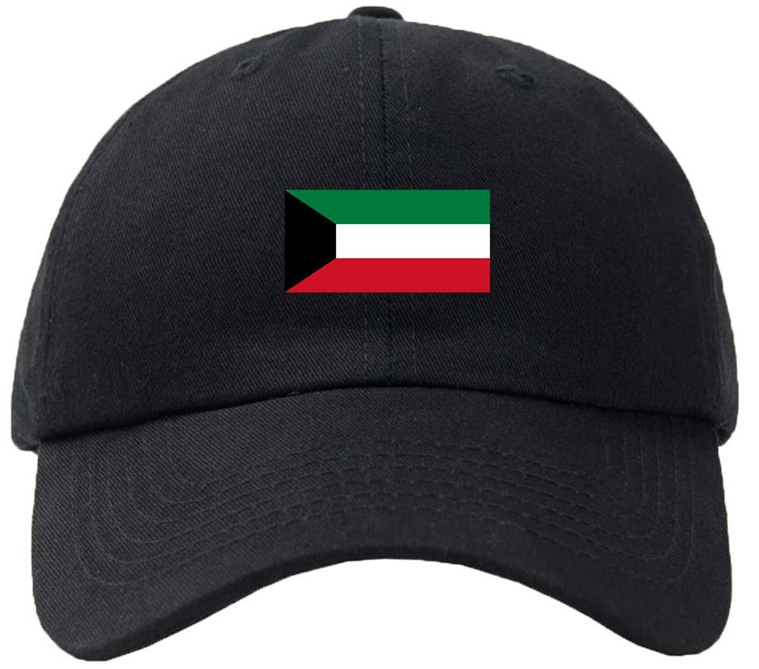 Kuwait Flag Baseball Cap Hat Hook & Loop Closure / State of Kuwait ...