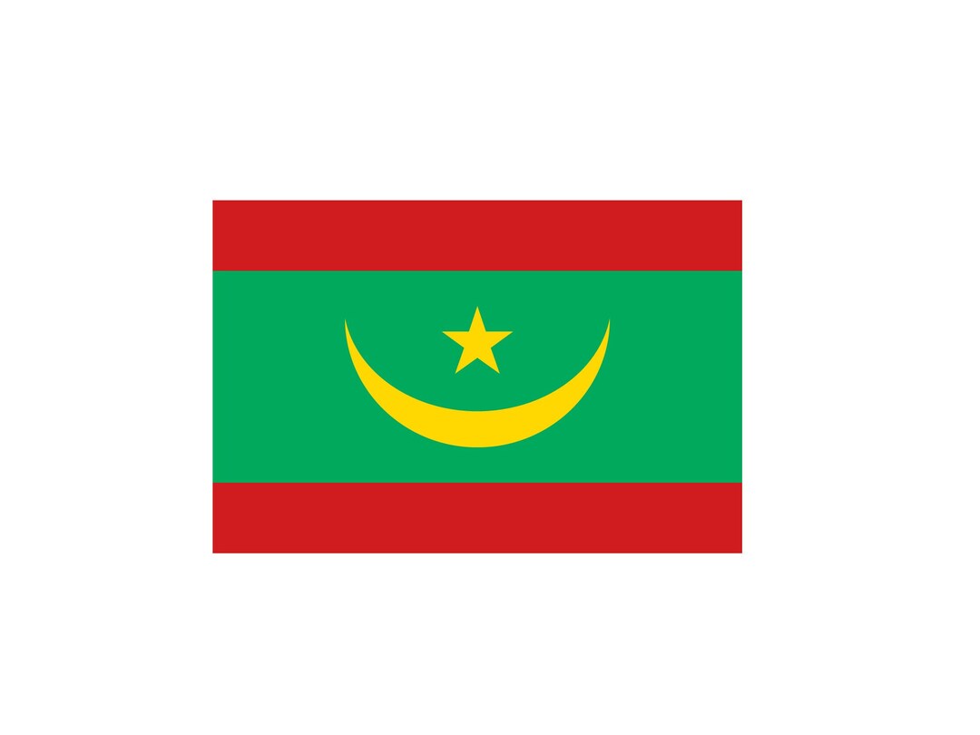 Mauritania Flag Sticker Decal - Etsy