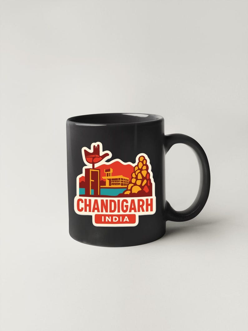 Chandigarh India Sticker Decal Vinyl Die-cut City Skyline Landmark ...