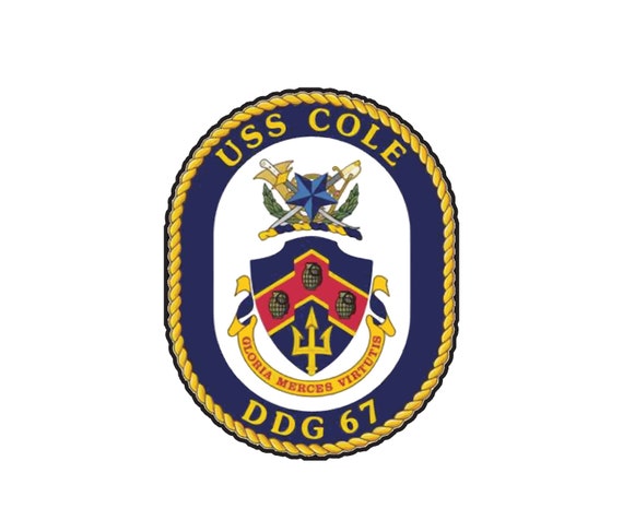 USS Cole DDG-67 Badge Sticker Decal Arleigh Burke Class - Etsy