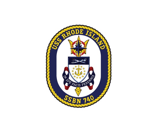 USS Rhode Island SSBN-740 Badge Sticker Decal Ohio Class - Etsy