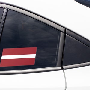 Latvia Flag Sticker Decal / Republic of Latvia / Latvijas Republika ...