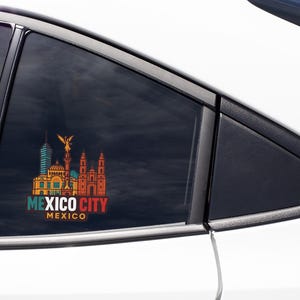 Mexico City Sticker Decal Vinyl Die-cut City Skyline Landmark Design - Etsy