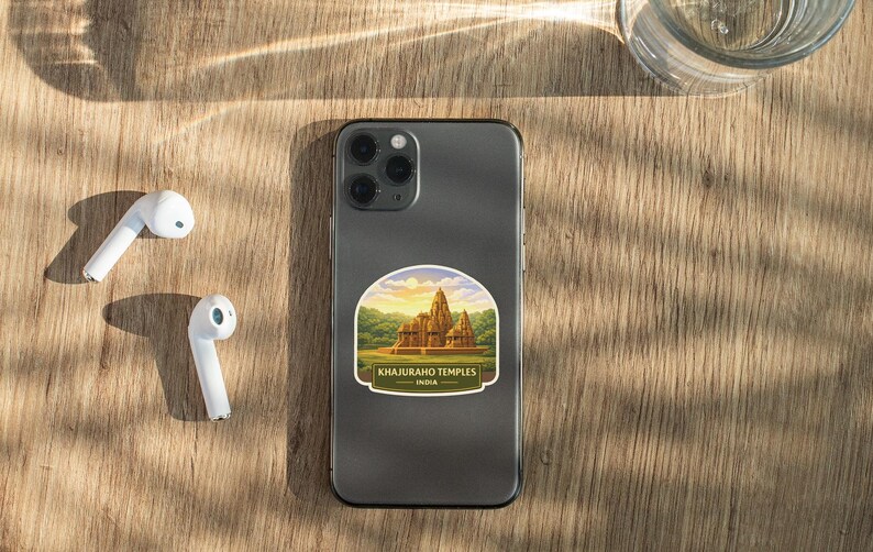 Khajuraho Temples India Sticker Decal Vinyl Die-cut World Heritage ...