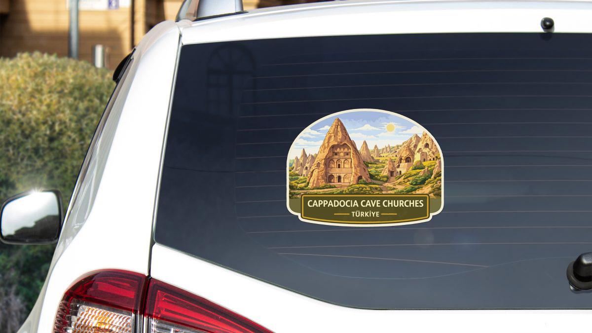 Cappadocia Cave Churches Türkiye Sticker Decal Vinyl Die-cut World ...