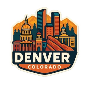 Denver Skyline - Etsy