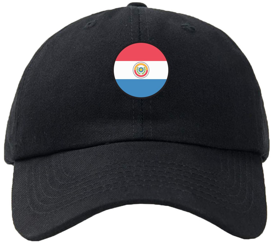Paraguay Flag Circle Baseball Cap Hat Hook & Loop Closure - Etsy