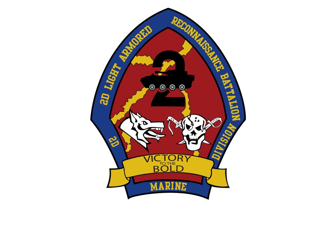 US Marine Corps Badge Sticker Decal 2nd Light Armored Reconnaissance ...