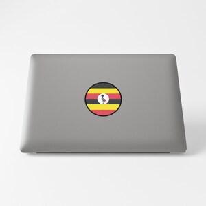 Uganda Flag Circle Sticker Decal - Etsy