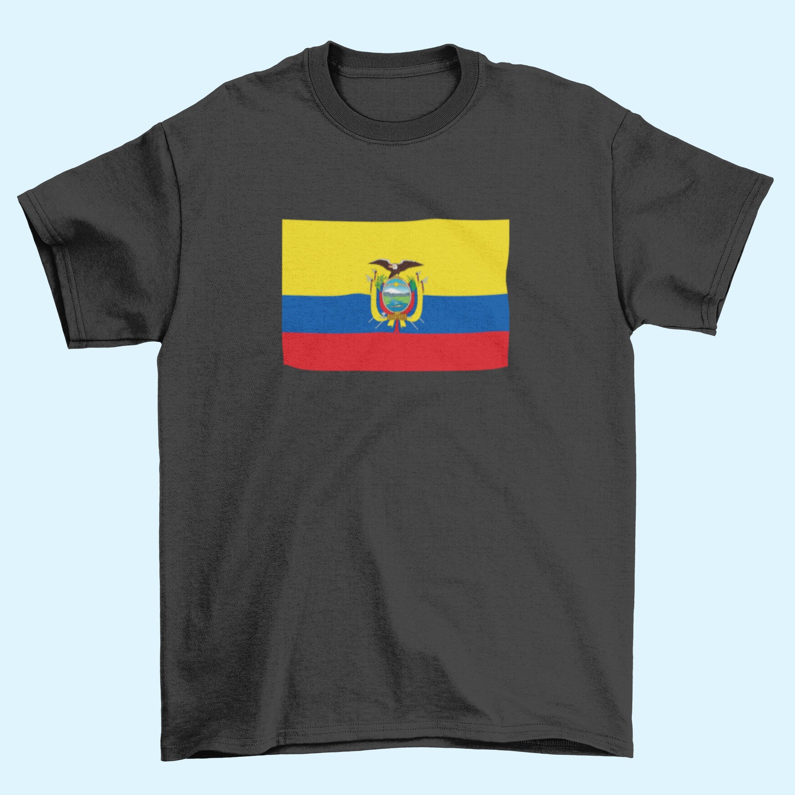 Ecuador Flag Iron on Heat Transfer Vinyl HTV / Republic of Ecuador ...