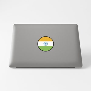 India Flag Circle Sticker Decal - Etsy