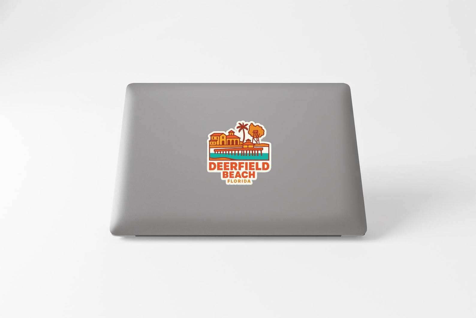 Deerfield Beach Florida Sticker Decal Vinyl Die-cut City Skyline ...