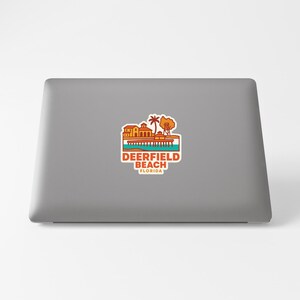 Deerfield Beach Florida Sticker Decal Vinyl Die-cut City Skyline ...