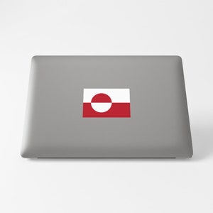 Greenland Flag Sticker Decal / Greenlandic / Kingdom of Denmark / Nuuk ...