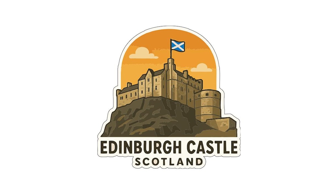 Edinburgh Castle Scotland Sticker Decal Vinyl Die-cut Symbolic Landmark ...