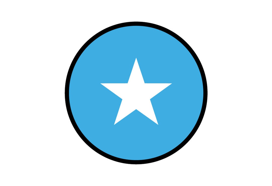 Somalia Flag Circle Sticker Decal - Etsy
