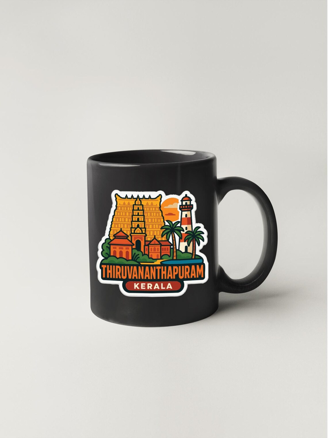 Thiruvananthapuram Kerala Sticker Decal Vinyl Die-cut City Skyline ...
