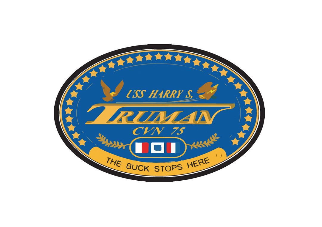 USS Harry S. Truman CVN-75 Badge Sticker Decal Nimitz Class - Etsy Hong ...
