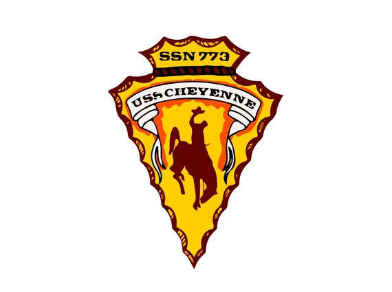 USS Cheyenne SSN-773 Badge Sticker Decal Los Angeles Class - Etsy