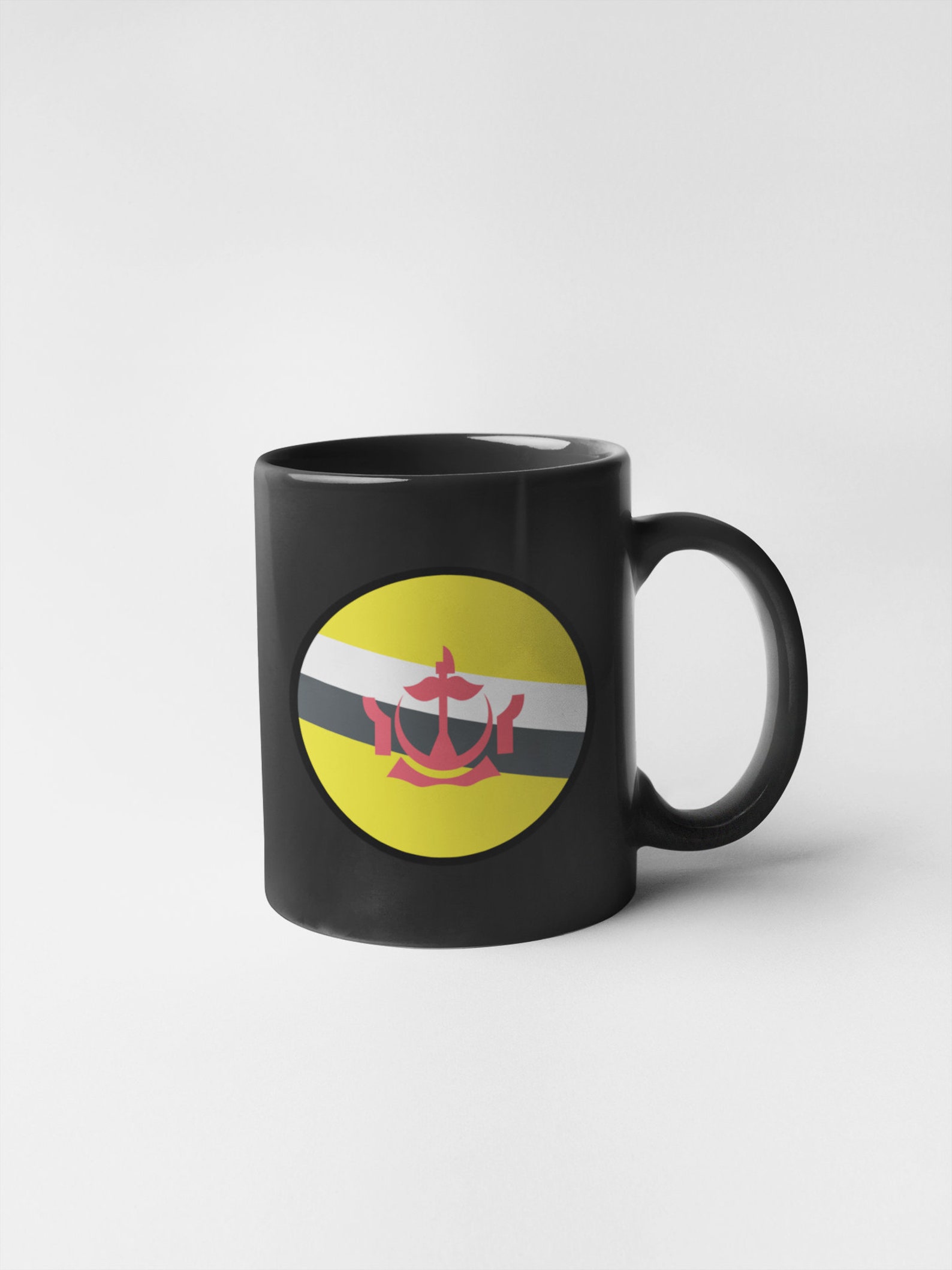 Brunei Flag Circle Sticker Decal - Etsy