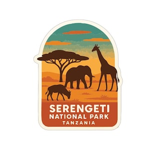 Serengeti National Park Sticker - Etsy