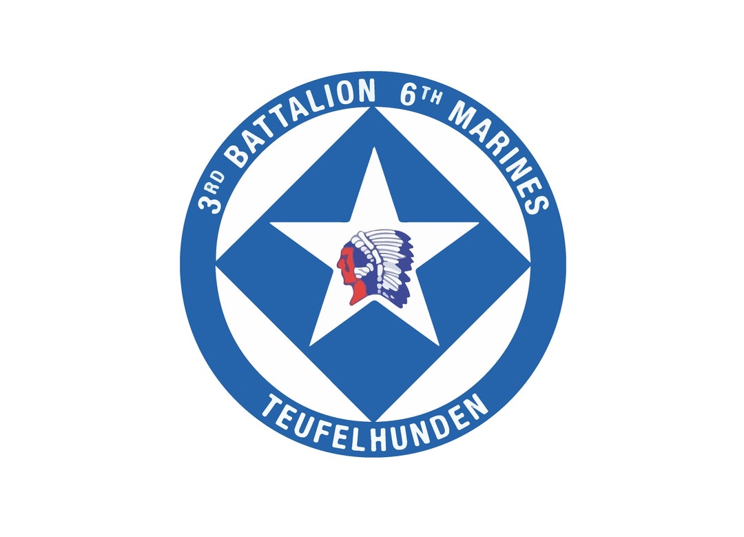 Stickers Decal for US Marine Corps Badge 3rd Battalion 6th Marines ...