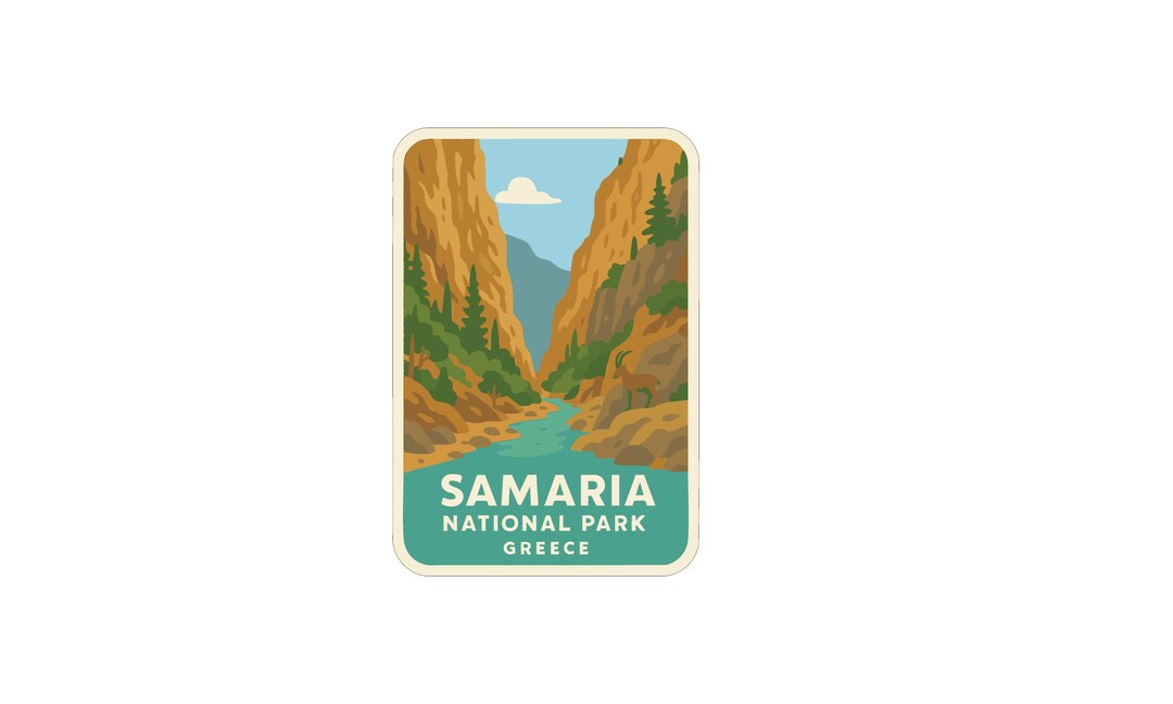 Samaria Greece National Park Sticker Decal Vinyl Die-cut World National ...