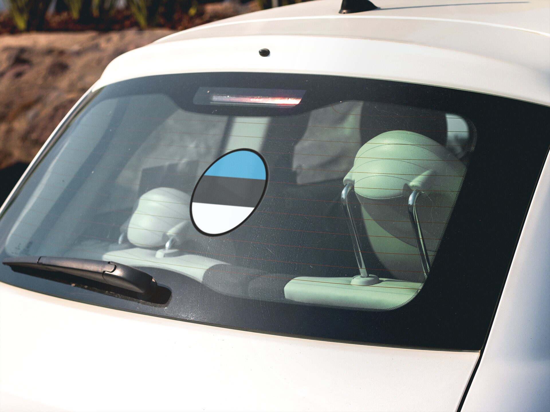 Estonia Flag Circle Sticker Decal - Etsy