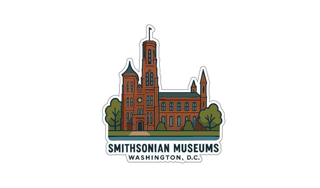 Smithsonian Museums Washington DC Sticker Decal Vinyl Die-cut Symbolic ...