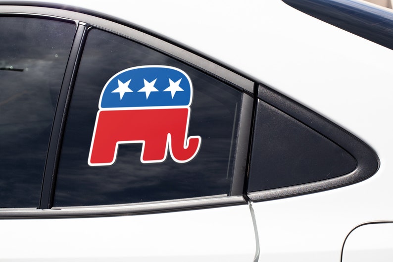 Republican Elephant Decal Sticker Republican GOP Party 2024 ...