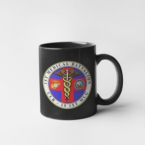 US Marine Corps Badge Sticker Decal 1st Medical Battalion Car Sticker ...