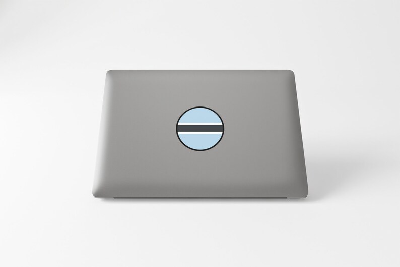 Botswana Flag Circle Sticker Decal - Etsy