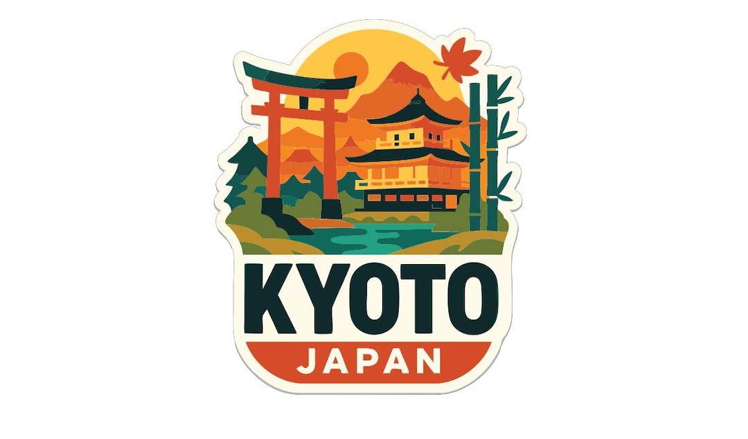 Kyoto Japan Sticker Decal Vinyl Die-cut City Skyline Landmark Design - Etsy