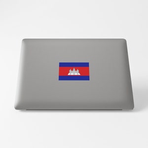 Cambodia Flag Sticker Decal / Phnom Penh / Kampuchea / Kingdom of ...