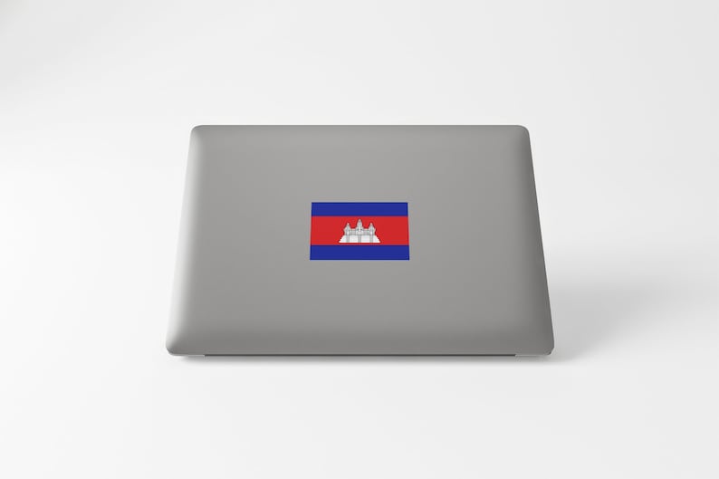 Cambodia Flag Sticker Decal / Phnom Penh / Kampuchea / Kingdom of ...