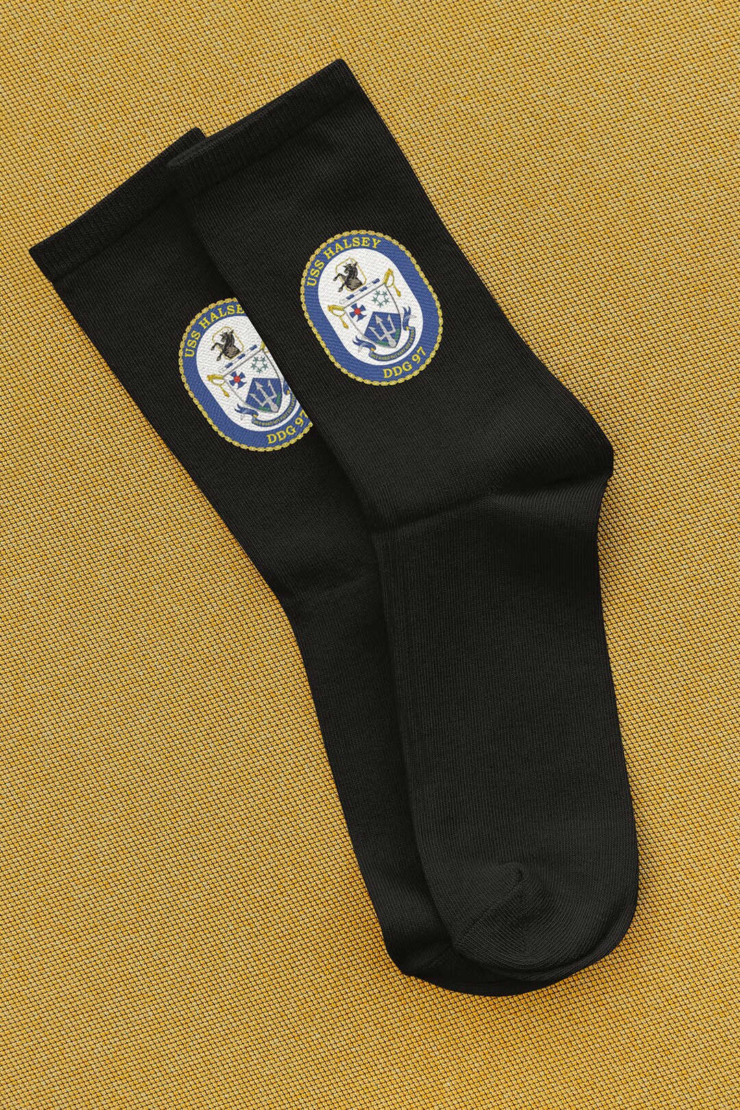 USS Halsey DDG-97 Black Dress Socks Arleigh Burke Class Destroyer - Etsy