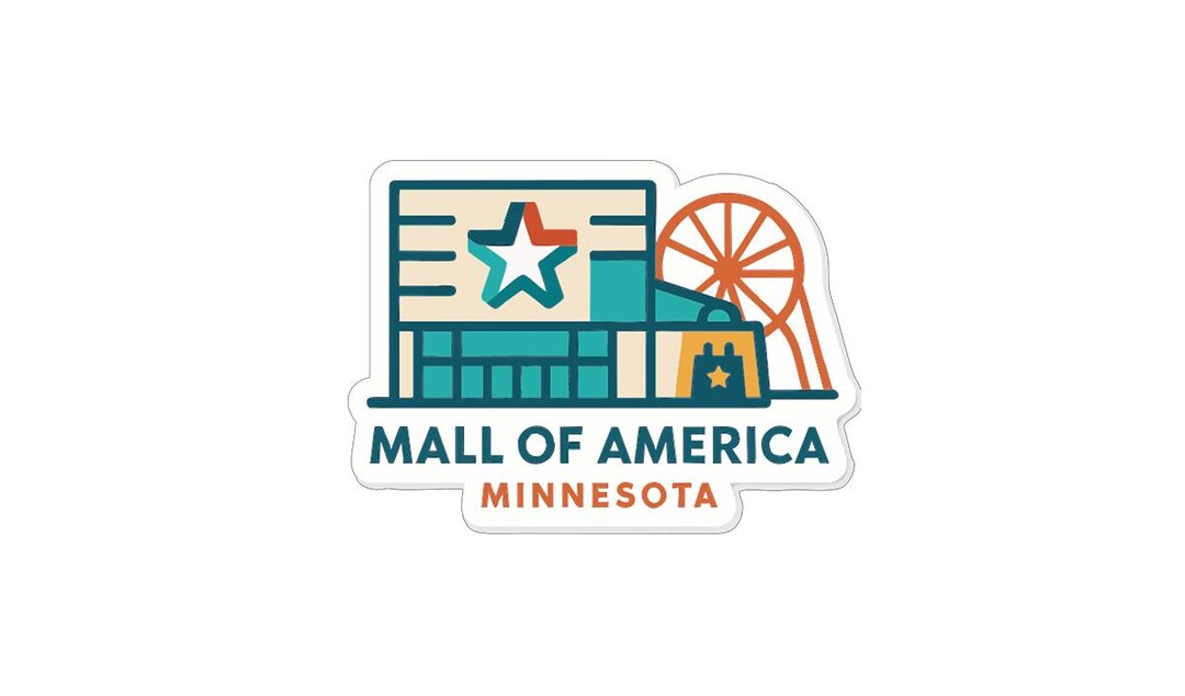 Mall of America Minnesota Sticker Decal Vinyl Die-cut Symbolic Landmark ...