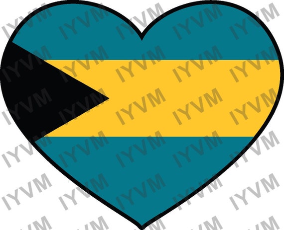 The Bahamas Flag Sticker Decal / Nassau / Commonwealth of the - Etsy