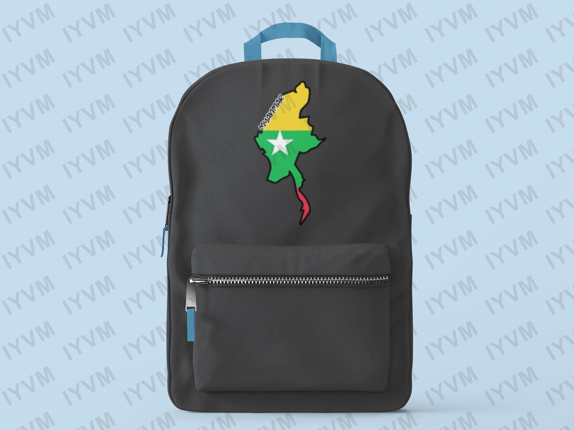 Myanmar Map Iron on Heat Transfer Vinyl HTV / Republic of the - Etsy