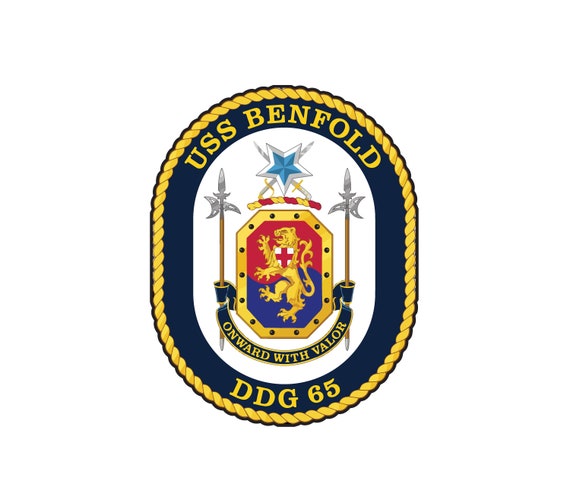 USS Benfold DDG-65 Badge Sticker Decal Arleigh Burke Class - Etsy