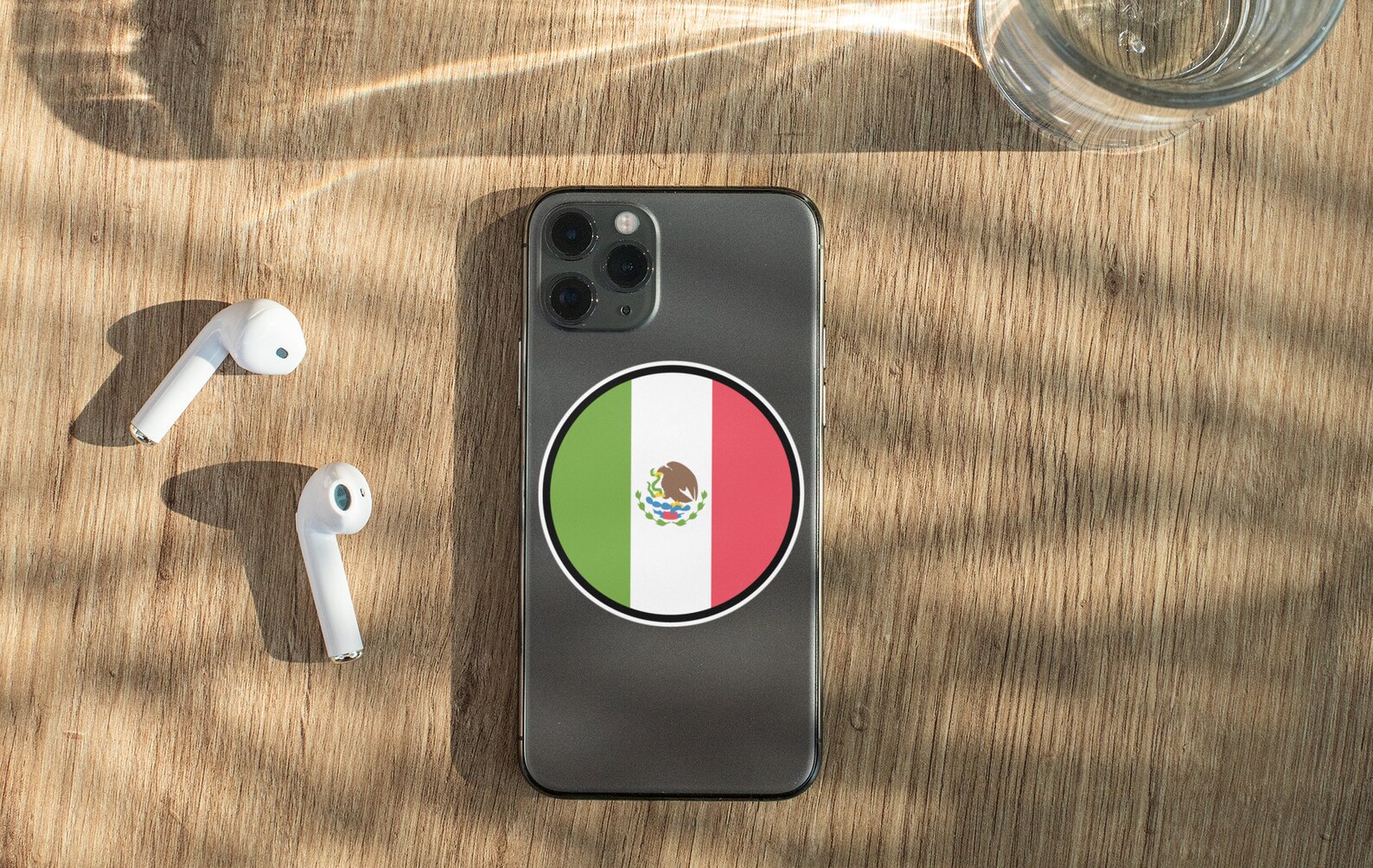 Mexico Flag Circle Sticker Decal - Etsy