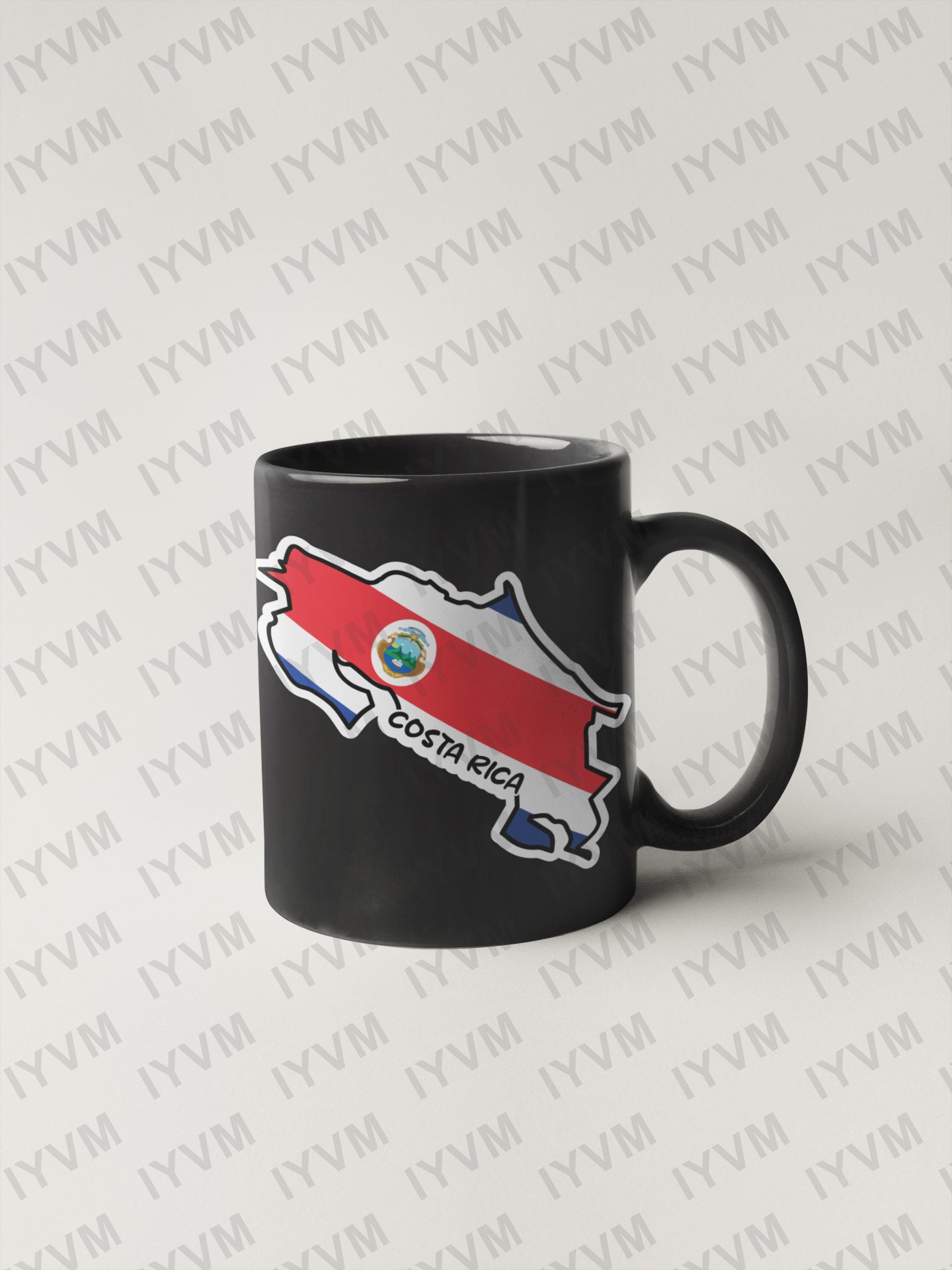 Costa Rica Map Flag Sticker Decal / Republic of Costa Rica / | Etsy