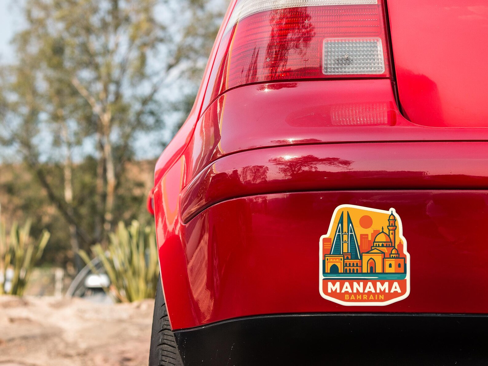 Manama Bahrain Sticker Decal Vinyl Die-cut City Skyline Landmark Design ...
