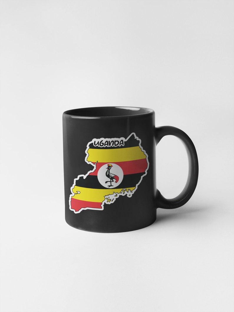 Uganda Map Flag Sticker Decal - Etsy
