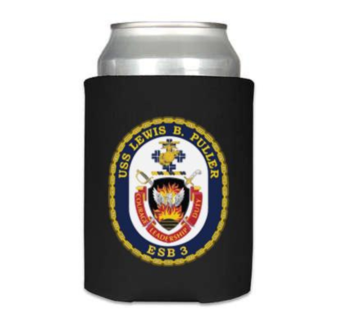 USS Lewis B. Puller ESB-3 Neoprene Can Cooler Insulation Foam Lewis B ...