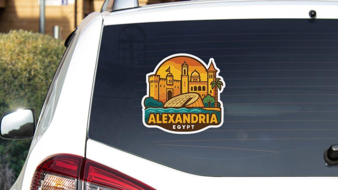 Alexandria Egypt Sticker Decal Vinyl Die-cut City Skyline Landmark ...