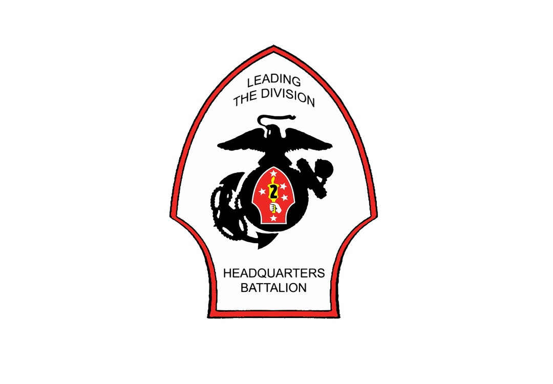 US Marine Corps Badge Sticker Decal Headquarters Battalion 2nd Marine ...