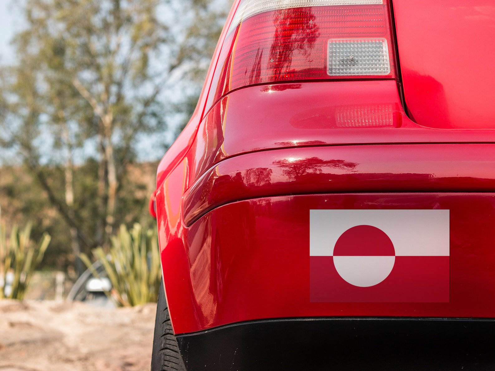 Greenland Flag Sticker Decal / Greenlandic / Kingdom of - Etsy